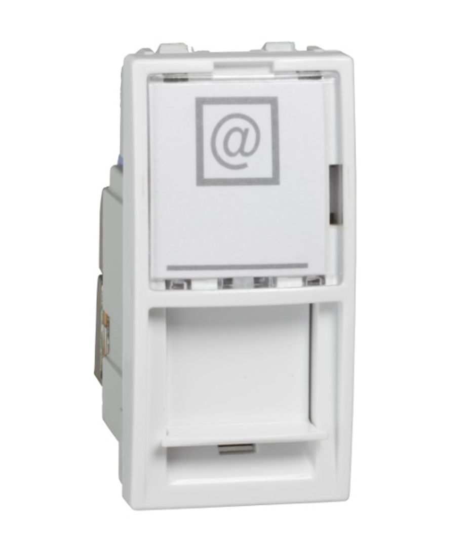 RJ45 Socket Outlet - Cat6 (STP) - White - AZenergy