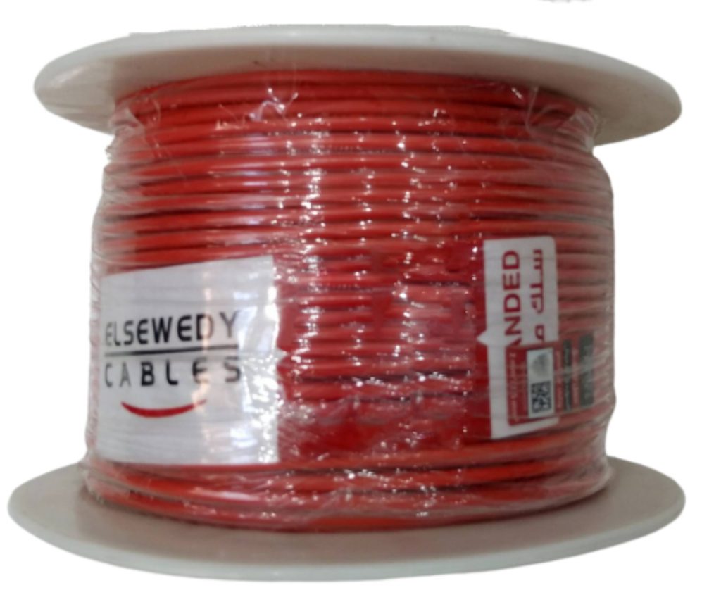 Stranded Copper Wire - 4 mm² - 450/750V - Red - AZenergy