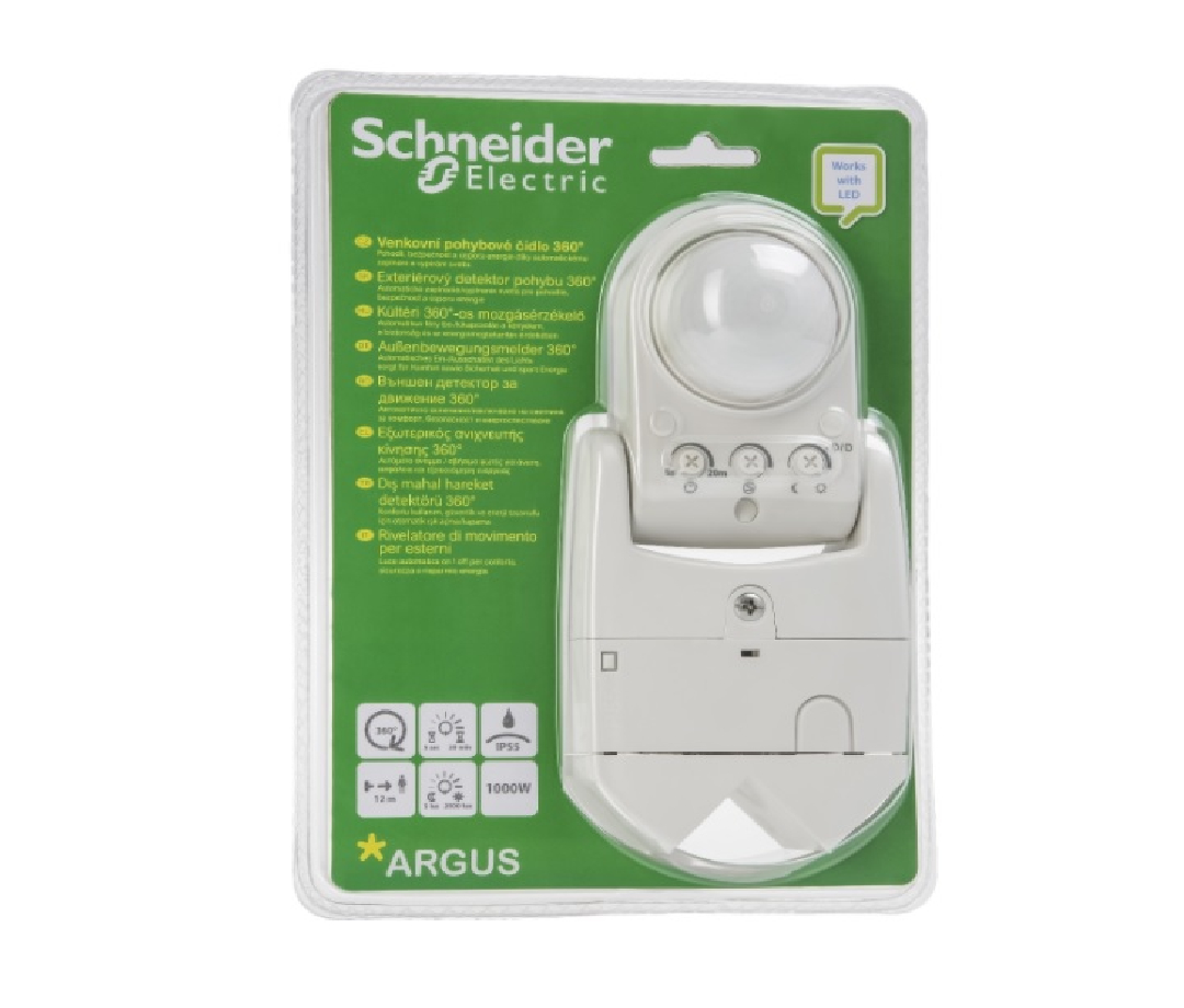 Standard Outdoor 360° Movement Detector - Blister - White - AZenergy