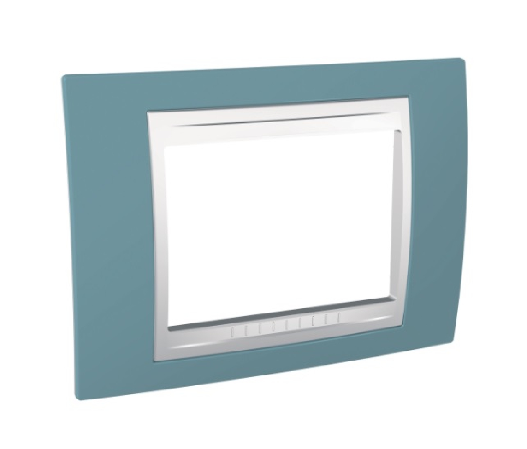 Cover Frame (3 modules) - Manganese Blue/White - AZenergy