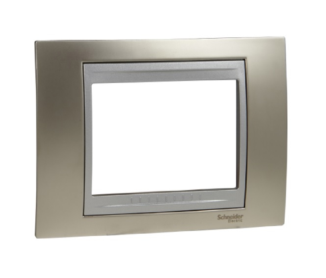 Metal Cover Frame (3 modules) - Matt Nickel/Aluminium - AZenergy