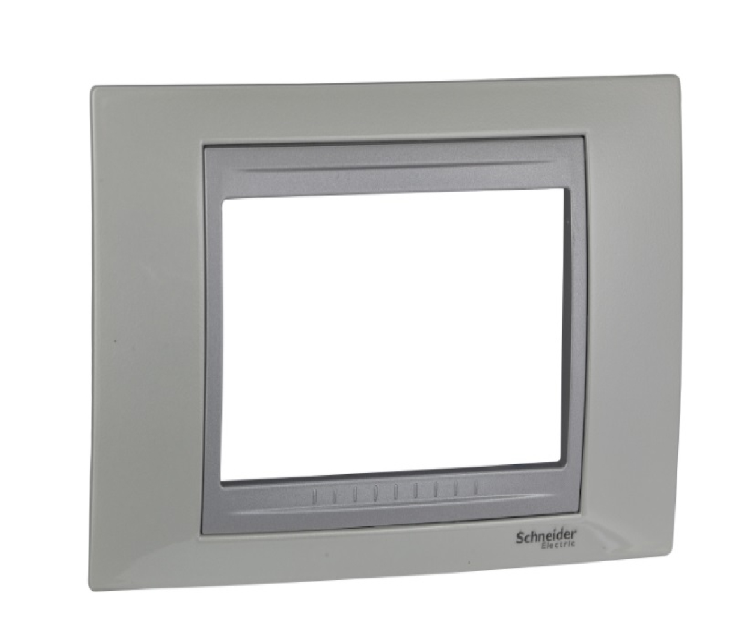 Metal Cover Frame (3 modules) - Top White/Aluminium - AZenergy