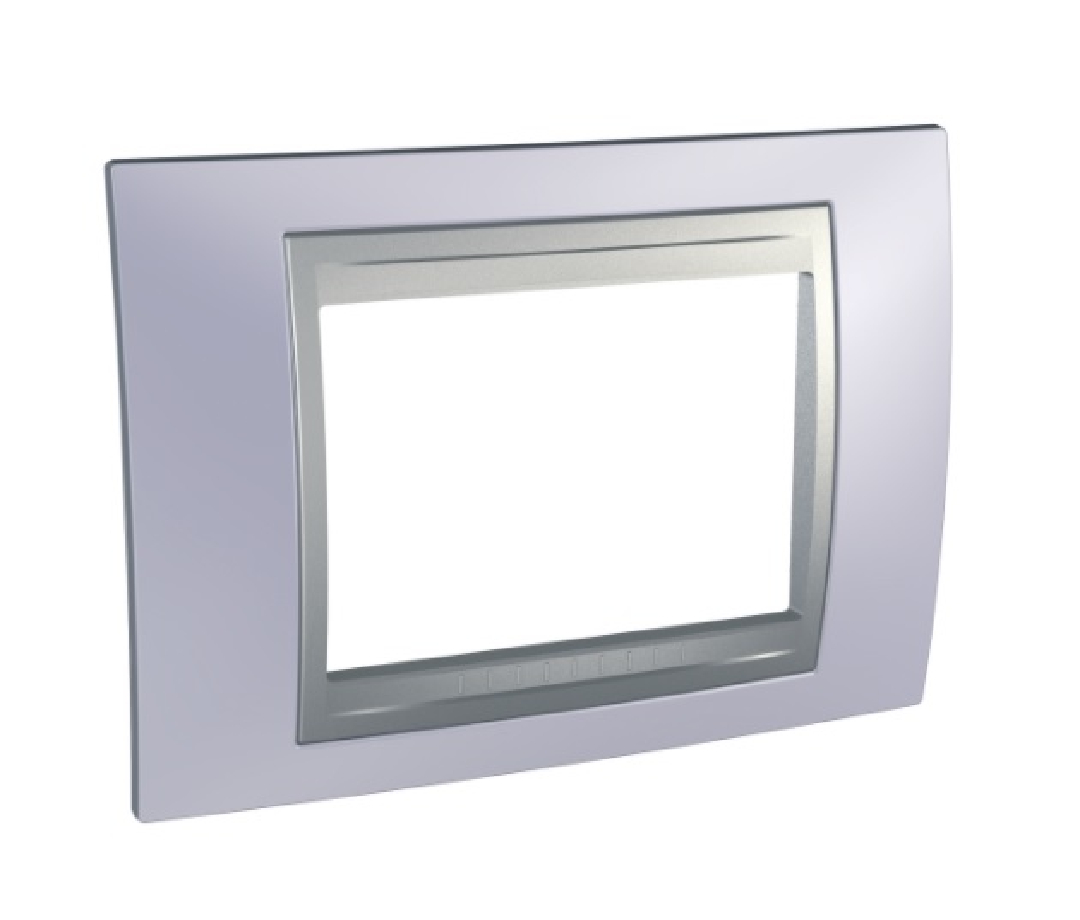 Metal Cover Frame (3 modules) - Beryl Blue/Aluminium - AZenergy