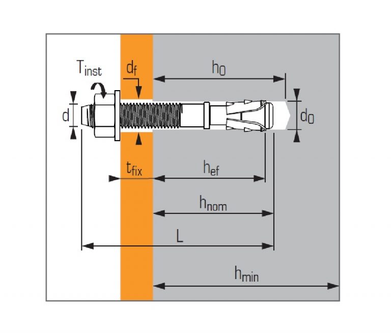 Torque Controlled Expansion Anchor M8x90/30 - Spit Fix Z Xtrem - AZenergy