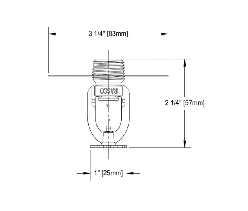 Standard Response Pendant Sprinkler - Reliable - F1-56 - AZenergy